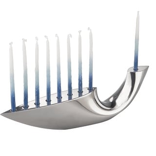 Nambe Illume Menorah Hanukkah Menorah Candle Holder - Bed Bath & Beyond ...