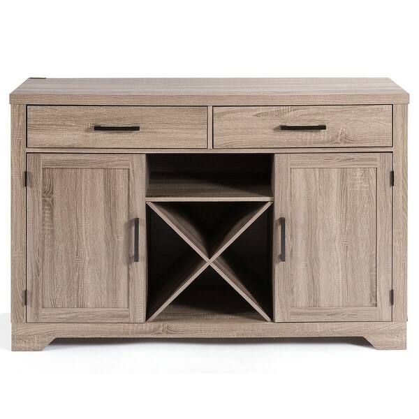 Sideboard Console Storage Cabinet side Cabinet With Two Drawers - 52"L ...