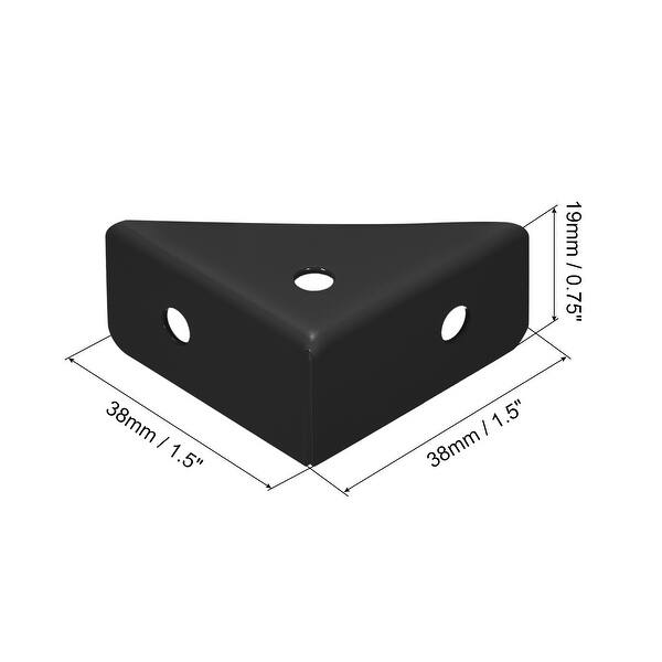 8Pcs Angle Corner Brackets 38x38mm Braces Joining Support with Screws ...