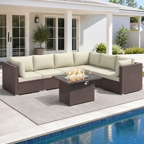 Modern & Contemporary, Wicker Patio Furniture Sets - Overstock