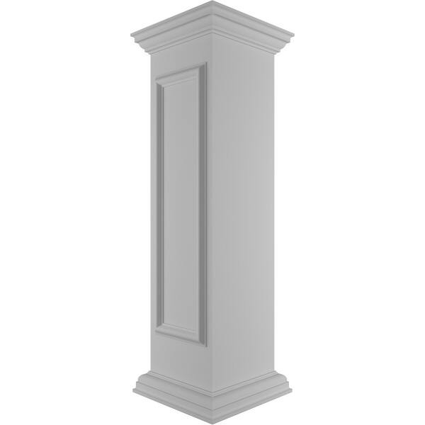 Corner Newel Post with Panel, Peaked Capital & Base Trim (Installation ...