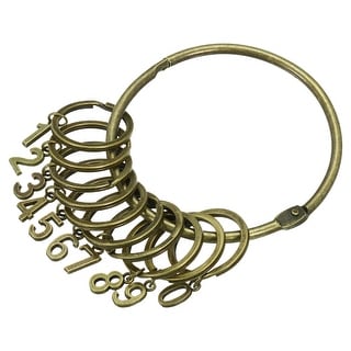 3.2" Dia Key Organizer Keychain, Key Management Holder with 10 Digits ...