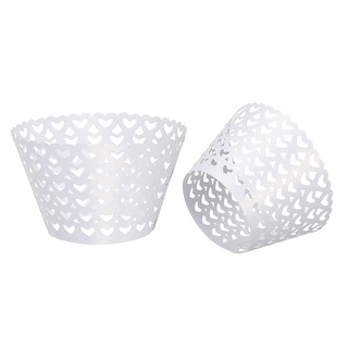 Cupcake Wrappers Paper, 36 Pack Baking Cups Standard Hollow Decoration ...