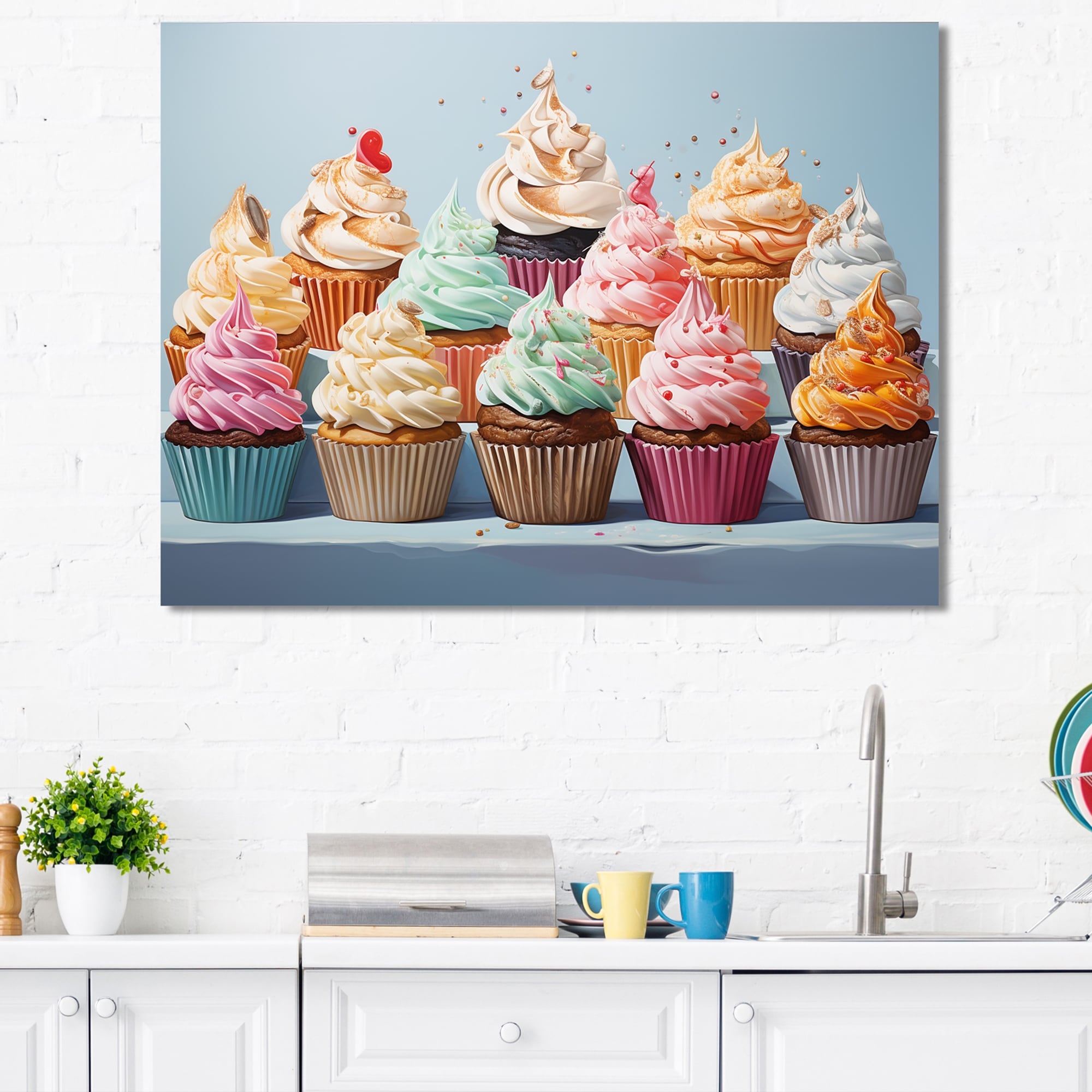 cup cake wall