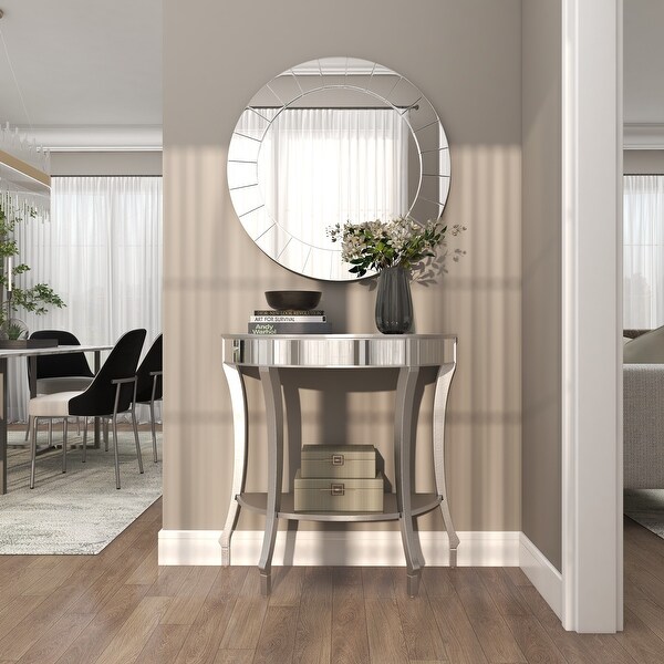 Mirrored console table and mirror set store