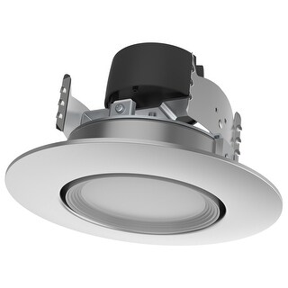 7.5 W LED Retrofit Downlight Gimbaled 120 V CCT Selectable Brushed ...