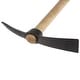 Single Head Sharp Hoe 16" Steel Mattock Pick Digging Hoe with Wooden ...