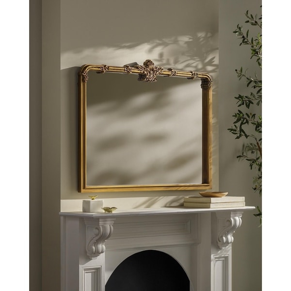 Traditional Arch Mirror, Antique Gold Mirror, Carved Elegant Arch ...