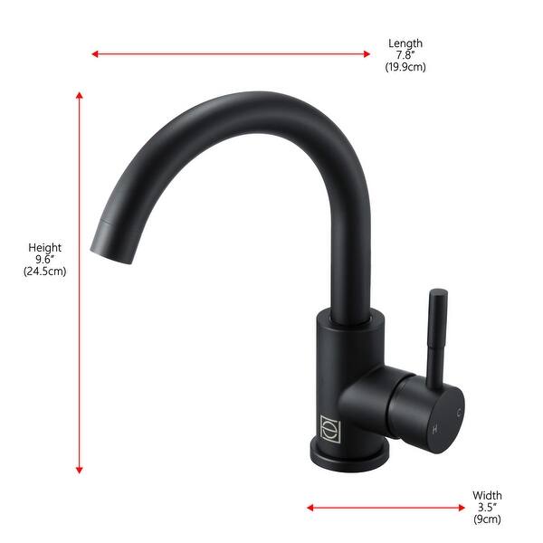 Elegant Lighting FAV-1003 Louis 1.5 GPM Single Hole Bathroom Faucet ...