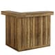 Industrial L-Shaped Corner Home Bar Cabinet with Wine Glass Racks - Bed Bath & Beyond - 42766308
