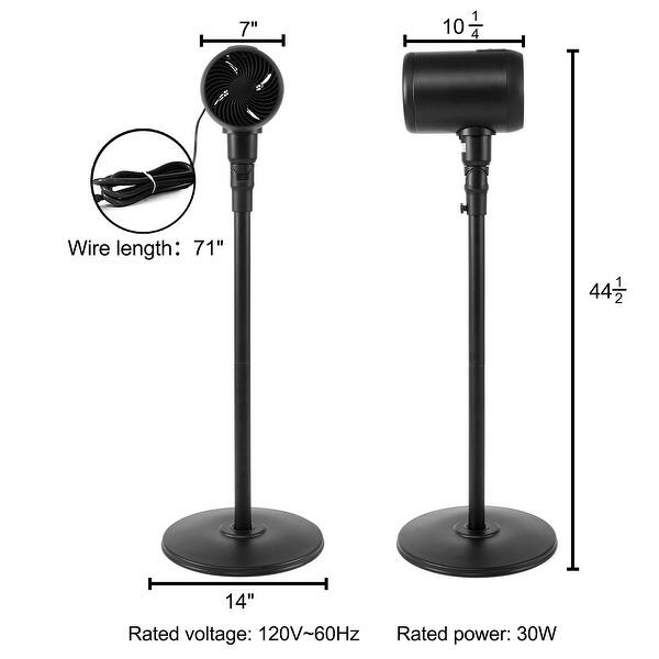7'' Metal 6-Speed Drum Jet Standing Fan with Remote Control - Bed Bath ...