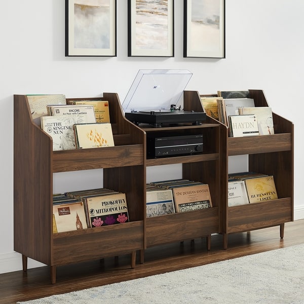 Crosley Liam 3Pc Record Player Stand And Vinyl Storage Set - Bed Bath ...
