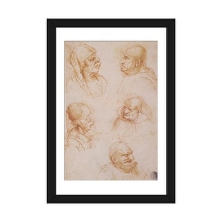 iCanvas "Five Studies of Grotesque Faces " by Leonardo da Vinci - Bed ...