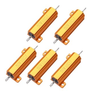 50W 10 Ohm Aluminium Housing Chassis Mount Wirewound Power Resistor ...