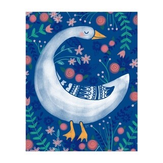 Spring Goose Illustrations Animals Floral Botanical Art Print/Poster ...