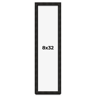 8x32 Shadow Box Black Rustic Barnwood Display Frame | 1.125 Inch Deep ...