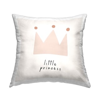 Stupell Little Princess Crown Printed Throw Pillow by LSR Design Studio ...