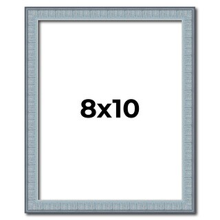 8x10 Frame Rustic Sky Blue Solid Wood Picture Frame | 0.75 Inch - Bed ...
