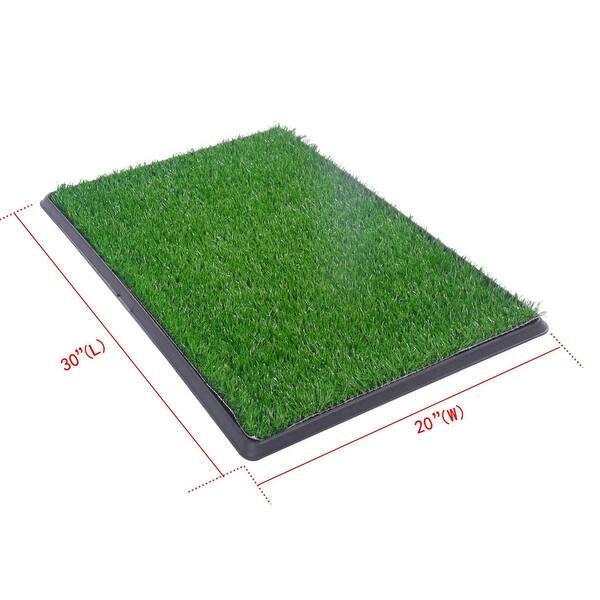 Puppy Dog Pet Potty Training Pee Grass Pad Mat House Toilet Indoor ...