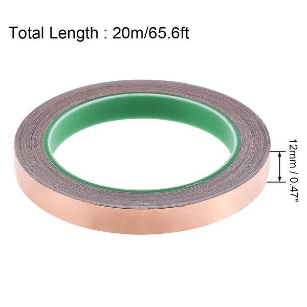 Double Sided Conductive Tape Copper Foil Tape 12mm x 20m for EMI ...