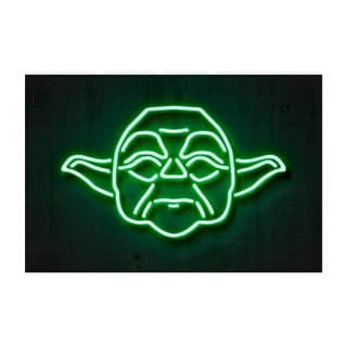 Yoda Digital Neon Signs TV Movies Art Print/Poster - Bed Bath & Beyond ...