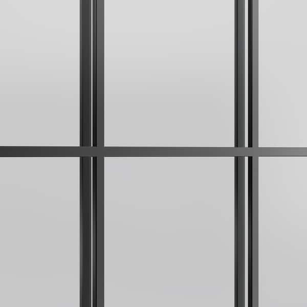 black frame window mirror