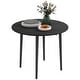 HOMCOM 35" Round Folding Dining Table, Collapsible Drop Leaf Table for ...
