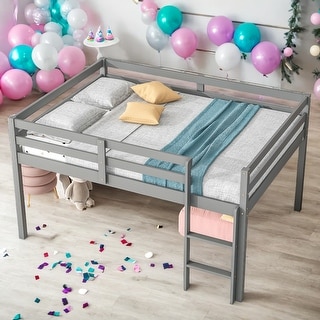 Low Height Full Loft Bed,Capacious Space Underneath The Bed for Home ...