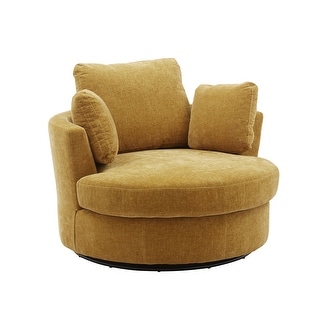 Swivel Accent Barrel Chair and Swivel Sofa Modern Arm Chair & Cozy Club ...