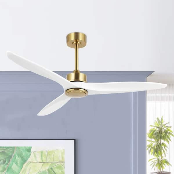 52" Solid Wood 3-Blade Propeller Ceiling Fan with Remote - On Sale ...