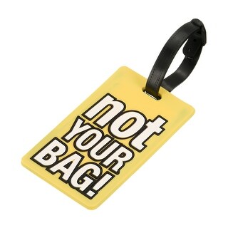 Luggage Tag, PVC Identifier Card Holder Label, Not Your Bag Pattern ...
