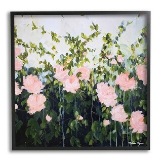 Stupell Pink Spring Meadow Florals Alluring Flower Grove Framed Wall ...