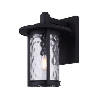 Leon 1 Light Outdoor Lantern, Black Finish - Bed Bath & Beyond - 39921308