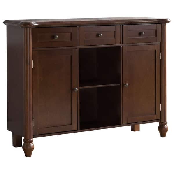buffet console table walnut