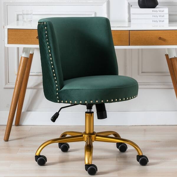 Modern Luxury Style Swivel & Adjustable Velvet Accent Chair with ...