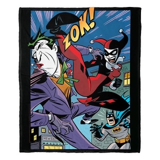 DC Comics Batman Silk Touch Throw Blanket Its Over Puddin - Bed Bath ...
