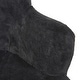 Napster Fuzzy Plush Upholstery Wingback Arm Chair with Solid Wood Legs ...