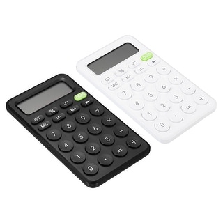 Desk Basic Cute Calculator 2pcs Calculators Battery Powered 12 Digit ...