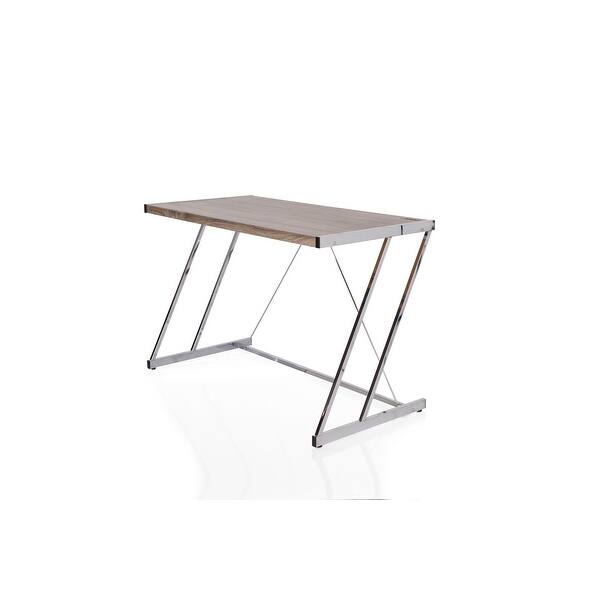 Z Shape Frame Computer Desk w/ USB interface Workstation Desk and Metal ...
