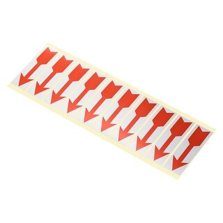 10Set/300Pieces 2.6x0.8" Arrow Stickers Inspection Indicator Tape - Red ...