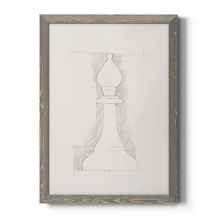 Chess Set Sketch VI Premium Framed Canvas - Ready to Hang - Bed Bath ...