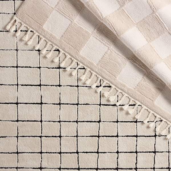 Catanza Geometric Cream/ Ivory Area Rug - On Sale - Bed Bath & Beyond ...