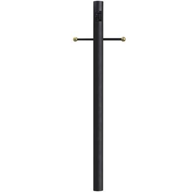 8-ft Direct Burial Lamp Post with Cross Arm & Grounded Outlet ...