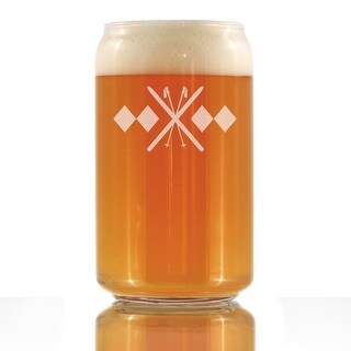 Double Black Diamond - Beer Can Pint Glass - Skiing Gifts for Skiers ...