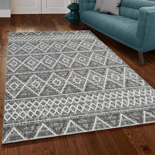 Allstar Modern Accent Rug with Geometric design - Bed Bath & Beyond ...