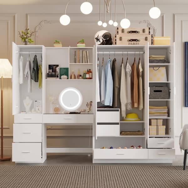 dressing table wardrobe combination