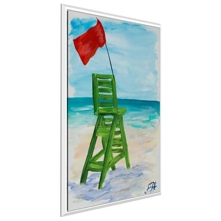 "Lifeguard Post II" Print on Floating Canvas - Bed Bath & Beyond - 36488450
