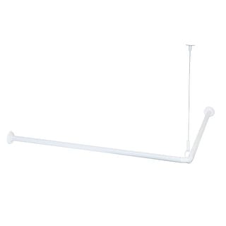 Kenney Corner Permanent Mount Shower Curtain Rod - White - Bed Bath ...