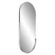 Allan Andrews Partial Stainless Steel Framed Capsule Wall Mirror - 18"W ...