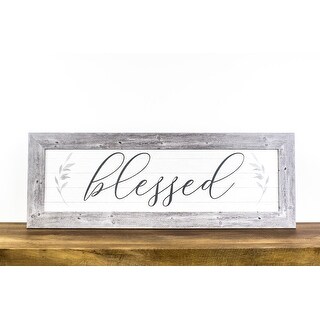 Blessed Framed Art Inspirational Decor Farmhouse Sign - Bed Bath ...
